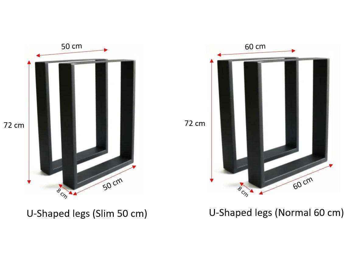 U-Shaped Metal Legs